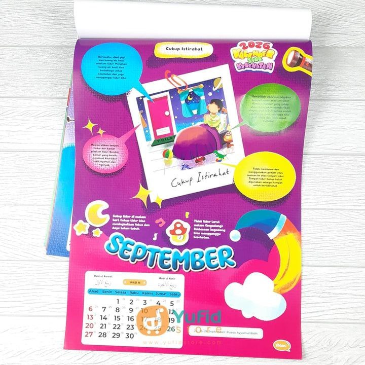 Jual KALENDER DINDING ANAK 2026 JAGA KESEHATAN - 365 HARI HIDUP SEHAT ...