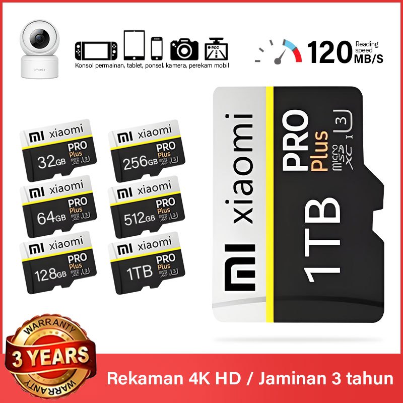 Jual Memory Card Hp SD Card 128GB 256GB 512GB 1TB High Speed Class10 SD ...