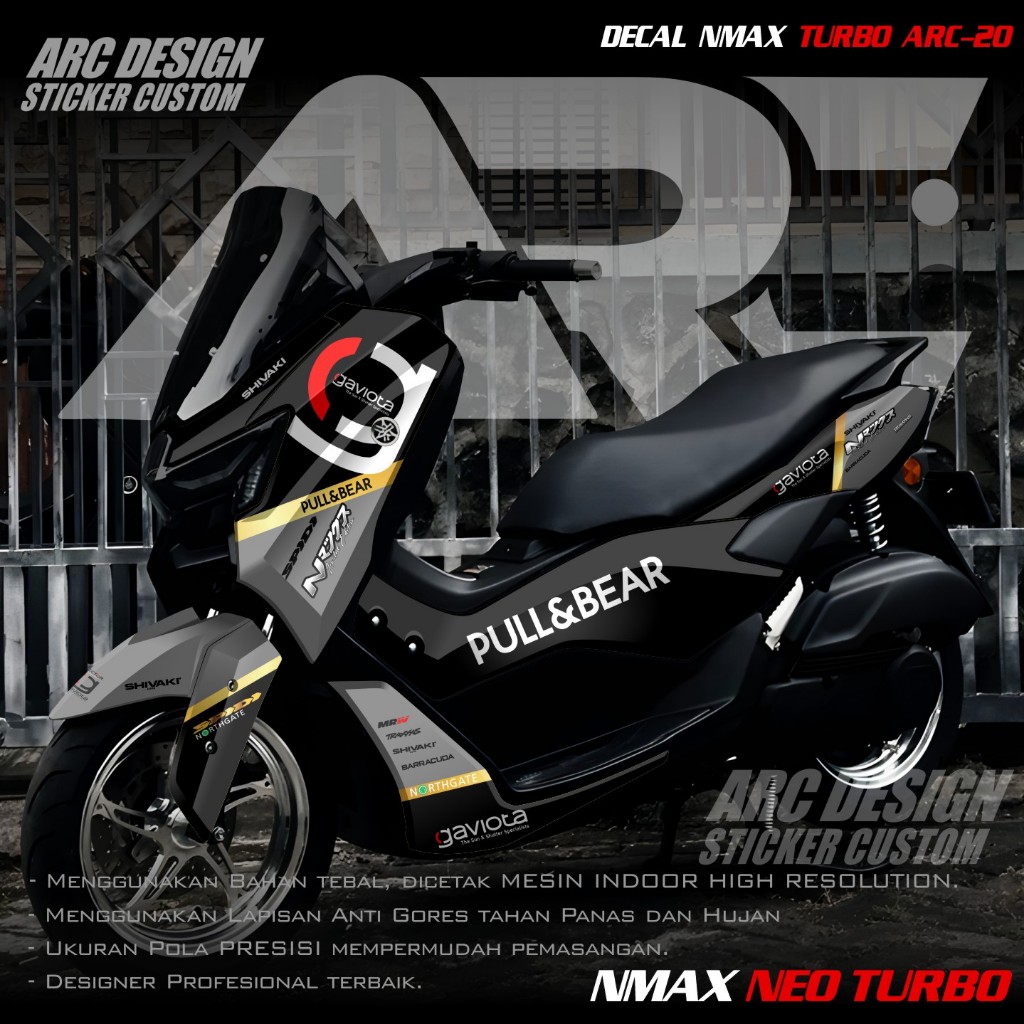 Jual (COD PROMO) TERBARU Decal Sticker Yamaha Nmax TURBO NEO 2024 2025 ...