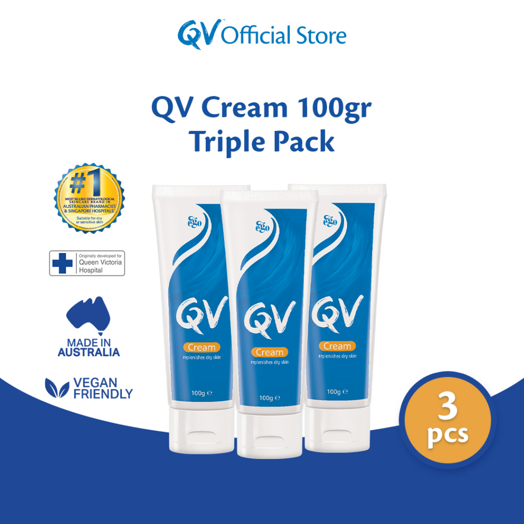 Jual [Triple Pack] QV Cream 100gr | Shopee Indonesia