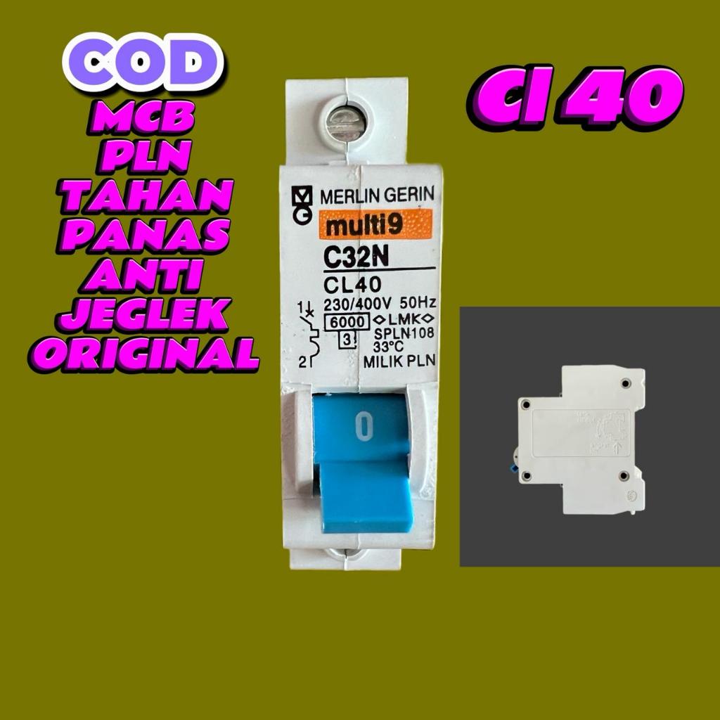 Jual MCB PLN 1 PHASE 40 AMPER CL 40 ANTI JEGLEK MERLIN GERIN | Shopee ...
