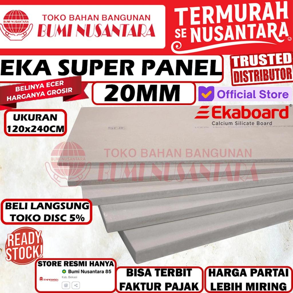 Jual Papan GRC 6MM 120x240CM Super Panel Eka Board Silica Metric 6 MM 120 x 240 cm 1,2mx2,4m ...