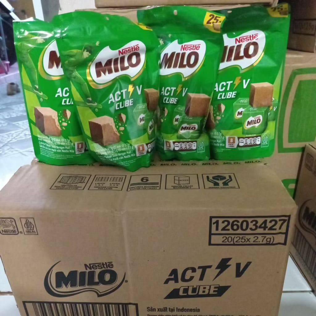 Jual 1 DUS MILO ACTIVE CUBE ISI 25 ( 1 DUS ISI 20 BUNGKUS ) | Shopee ...