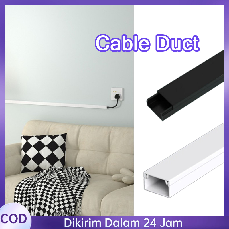 Jual PVC Cable Duct Penutup Kabel / Pelindung Kabel Listrik Dinding ...
