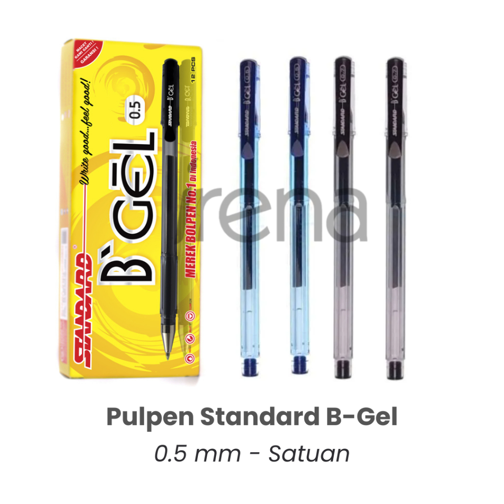 Jual STANDARD Pulpen B'Gel 0.5 / Ballpoint Pena - Satuan | Shopee Indonesia