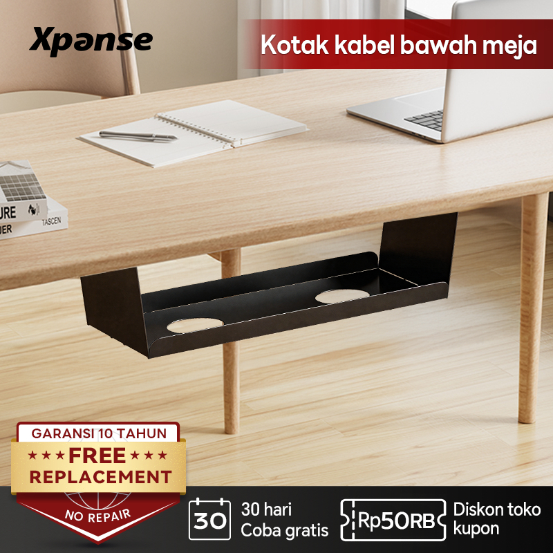 Jual Xpanse Rak Kabel Bawah Meja Under Kotak Cable Management Tray ...