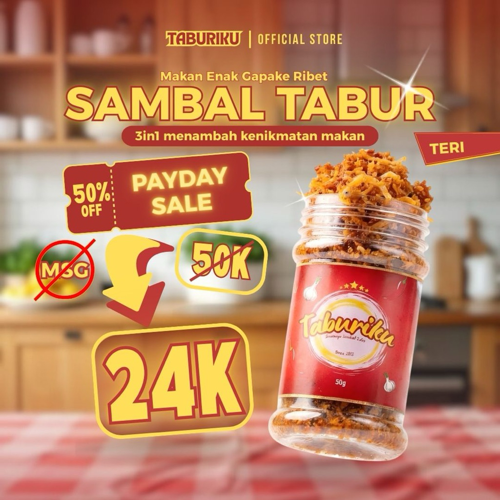 Jual [PROMO AMBYAR] Sambal Tabur Teri - Lvl. 5,10,15 | Shopee Indonesia