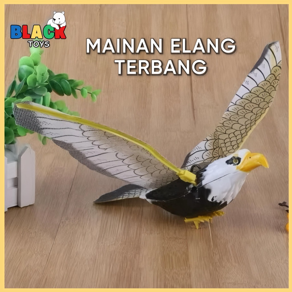 Jual BlackToys - Mainan Burung Elang dan Kakak Tua Terbang dan Putar ...
