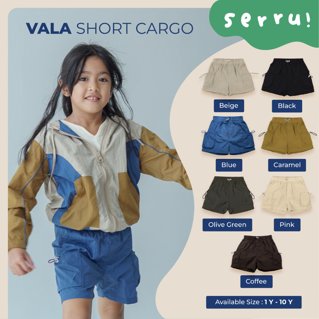 Jual Celana Cargo Anak Perempuan dan Laki-laki Ringan 1-10 Tahun - VALA ...