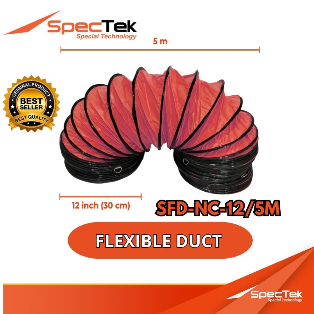 Jual Flexible Duct Ventilasi 12 Inch 5 Meter – Selang Angin Blower ...