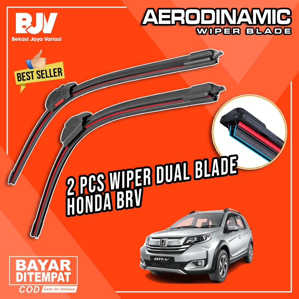 Jual AERODINAMIC Wiper Mobil Dual Blade - Honda BRV BR-V - Wiper ...