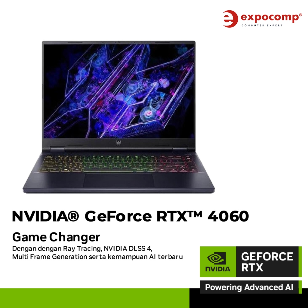Jual ACER GAMING PREDATOR HELIOS NEO PHN14-51-9378 GeForce RTX 4060 8GB ...