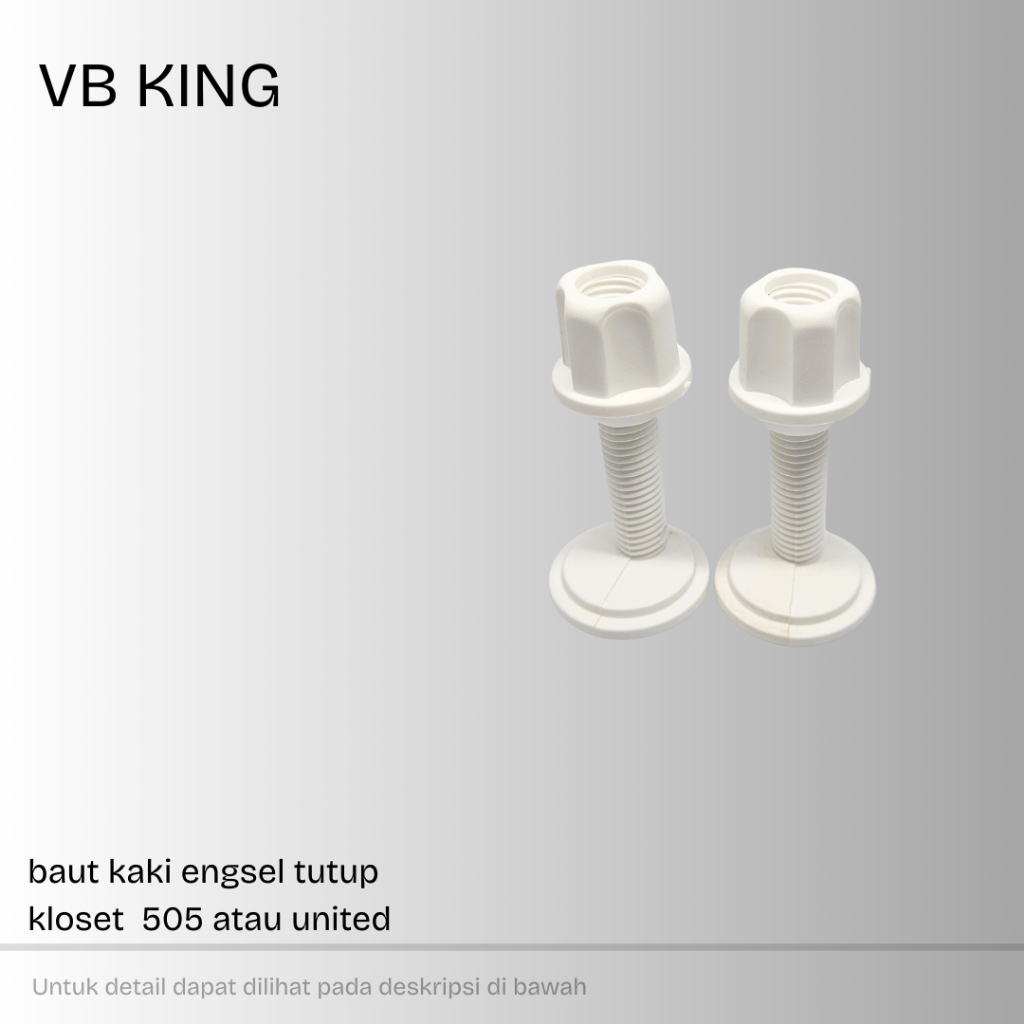 Jual VBK Toilet Seat Hinge Bolt 505/United ABS Plastic – Replacement ...