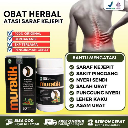 Jual Obat Saraf Kejepit Sakit Pinggang Hnp Lbp Sciatica Lumpuh Leher ...