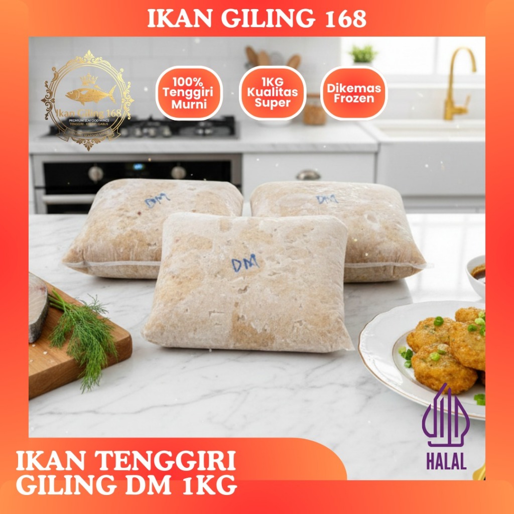 Jual Ikan Giling Daging Merah (DM) IKAN TENGGIRI 1KG | Shopee Indonesia
