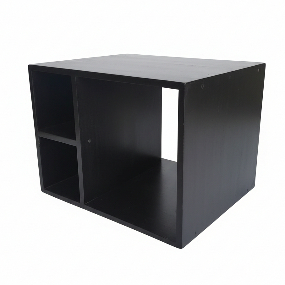 Jual Rak Printer Kayu Minimalis Hitam – Meja Printer 2 Kompartemen ...
