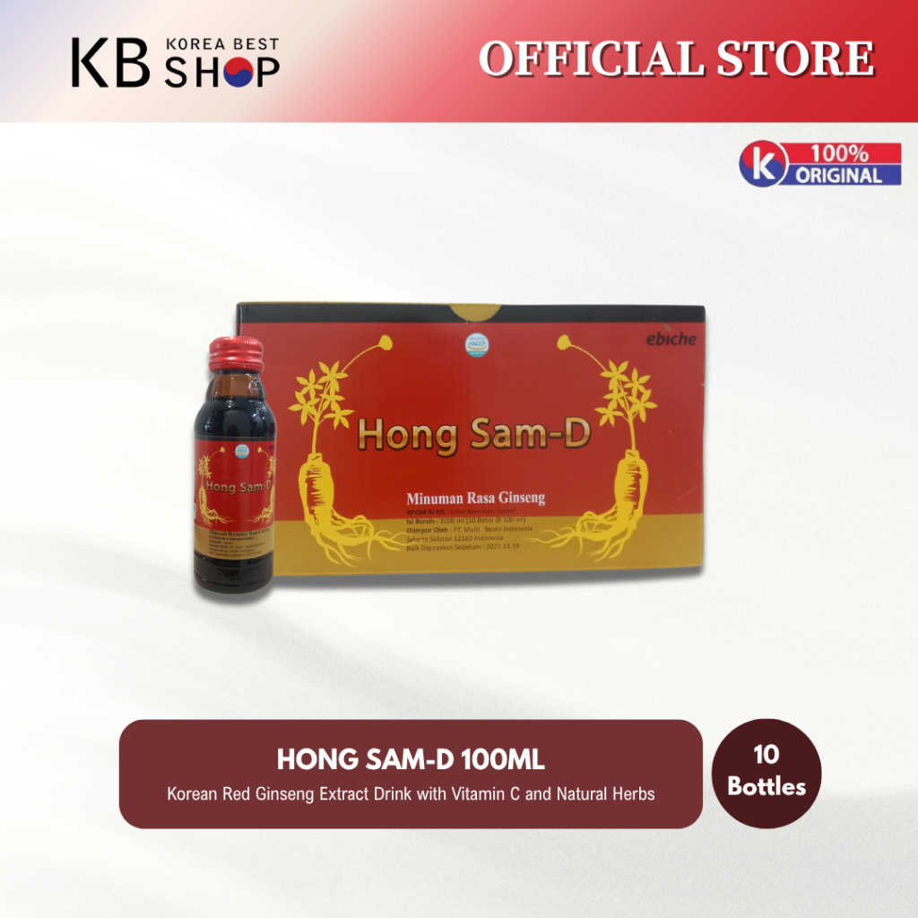 Jual Korean Ginseng ( Hong Sam-D 10 Botol ) | Shopee Indonesia