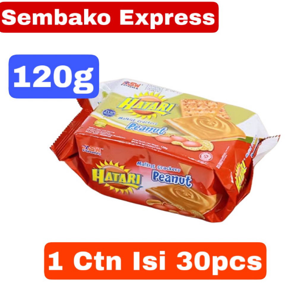Jual Hatari Malkist Peanut 120g – 1 Karton Isi 30 Bungkus | Sembako ...