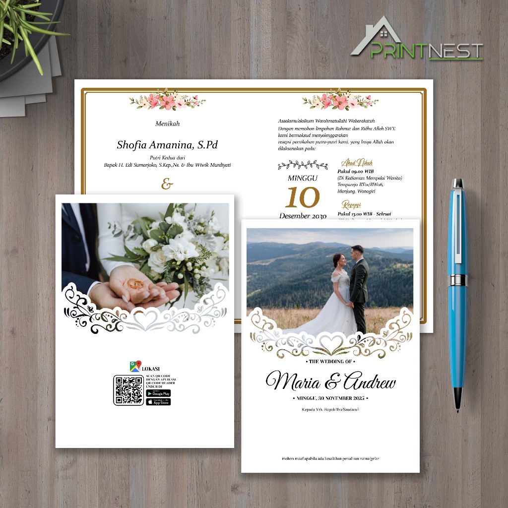 Jual BEST SELLER!! Undangan Pernikahan Softcover A5 Desain Terbaru ...