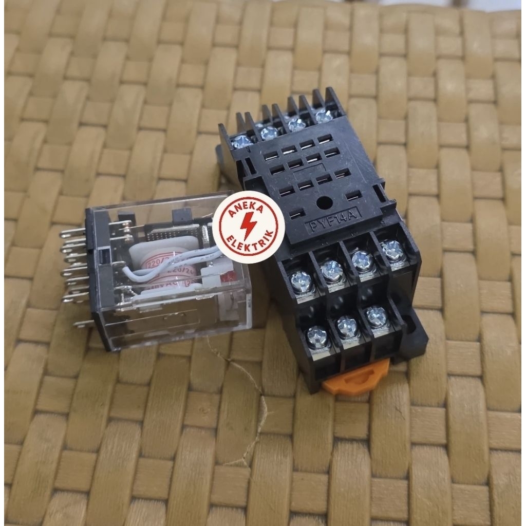 Jual Relay MY4N 220VAC + Socket 14 pin / my4 220vac | Shopee Indonesia