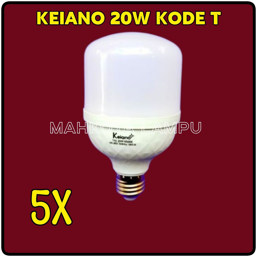 Jual ( 5X ) LAMPU LED KEIANO 20W CAPSULE KODE ( T ) TANPA DUS | Shopee ...