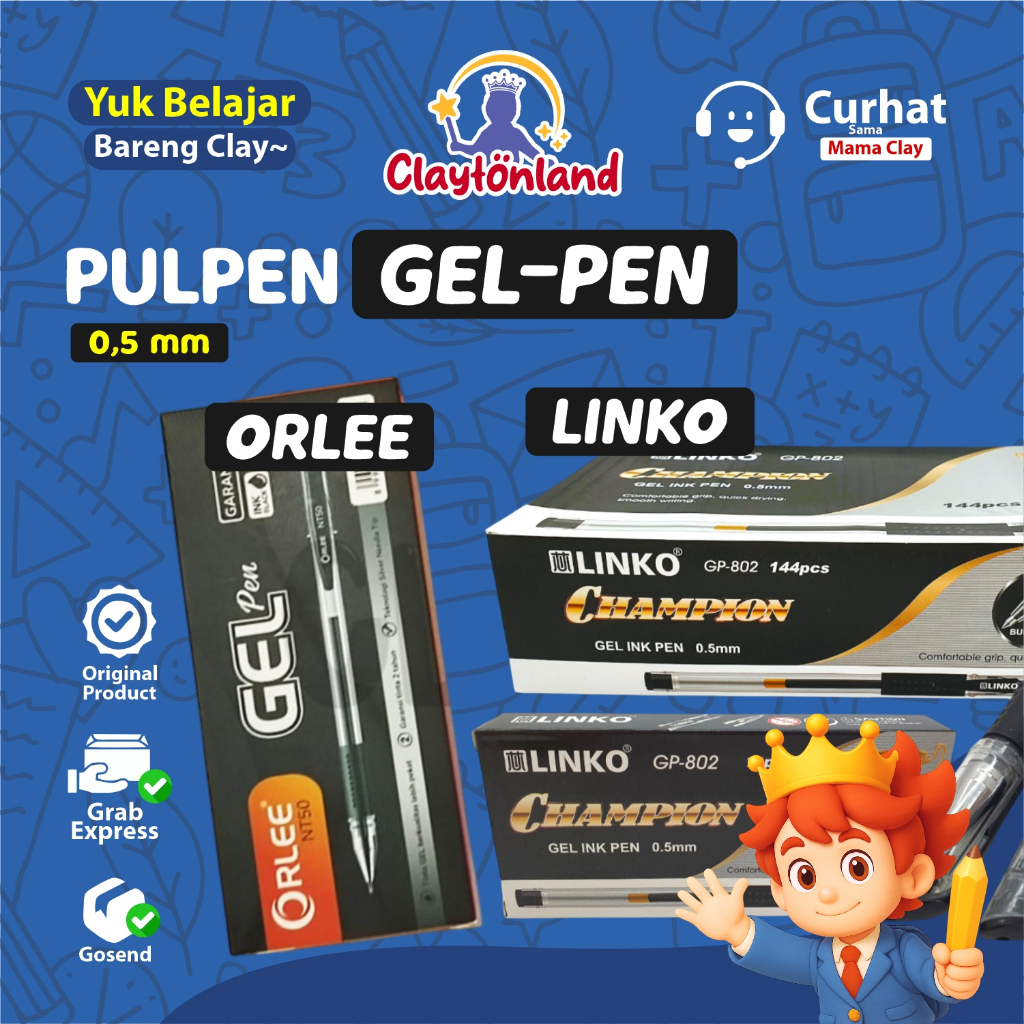 Jual Pulpen Gel Pen 0.5mm Isi 12pcs Pulpen LINKO Gel 1 Pack Pulpen ...