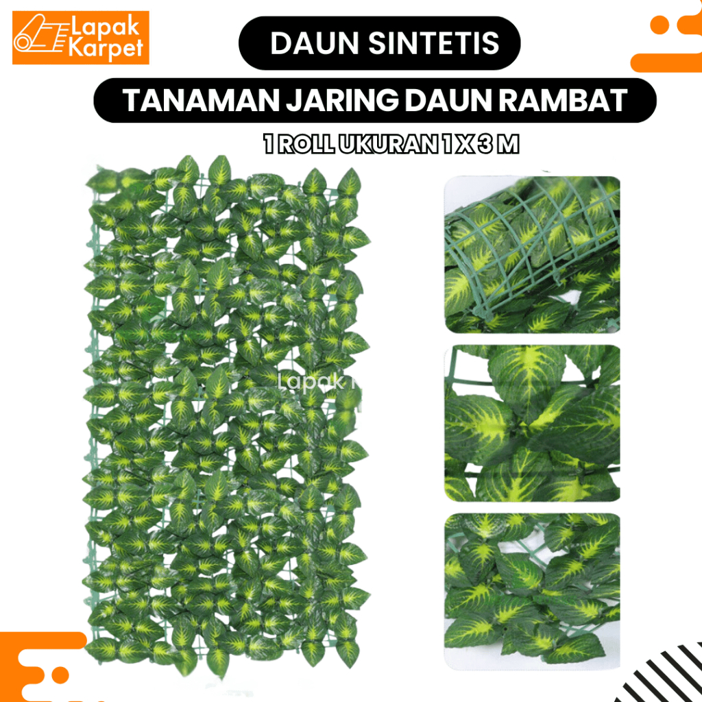 Jual Tanaman Rambat Jaring Daun Dolar Sintetis 1 Roll Ukuran 1 x 3 ...