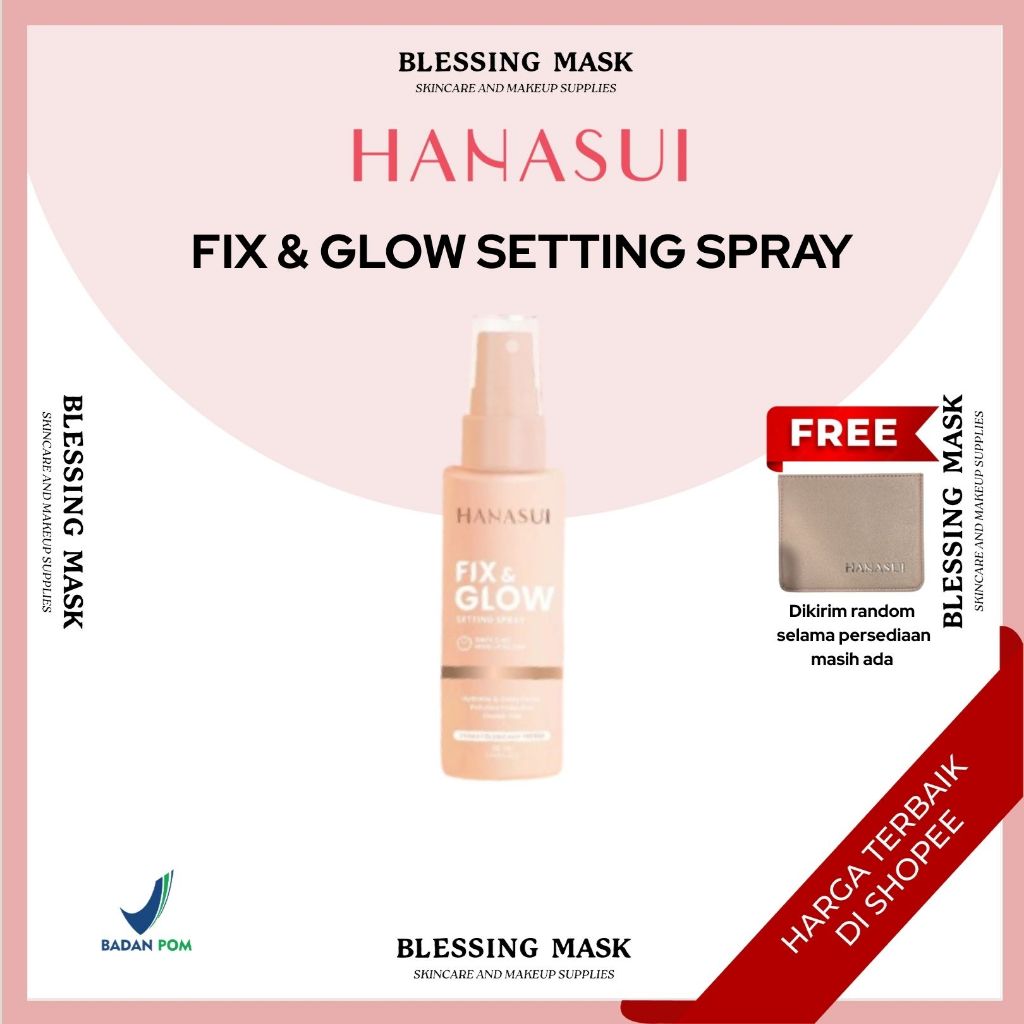 Jual Hanasui Fix & Glow Setting Spray | primer dan topcoat makeup ...