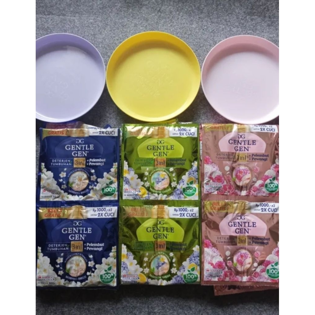 Jual GENTLE GEN isi 16 Sachet FREE PIRING CANTIK /Detergent/Murah/Sabun ...