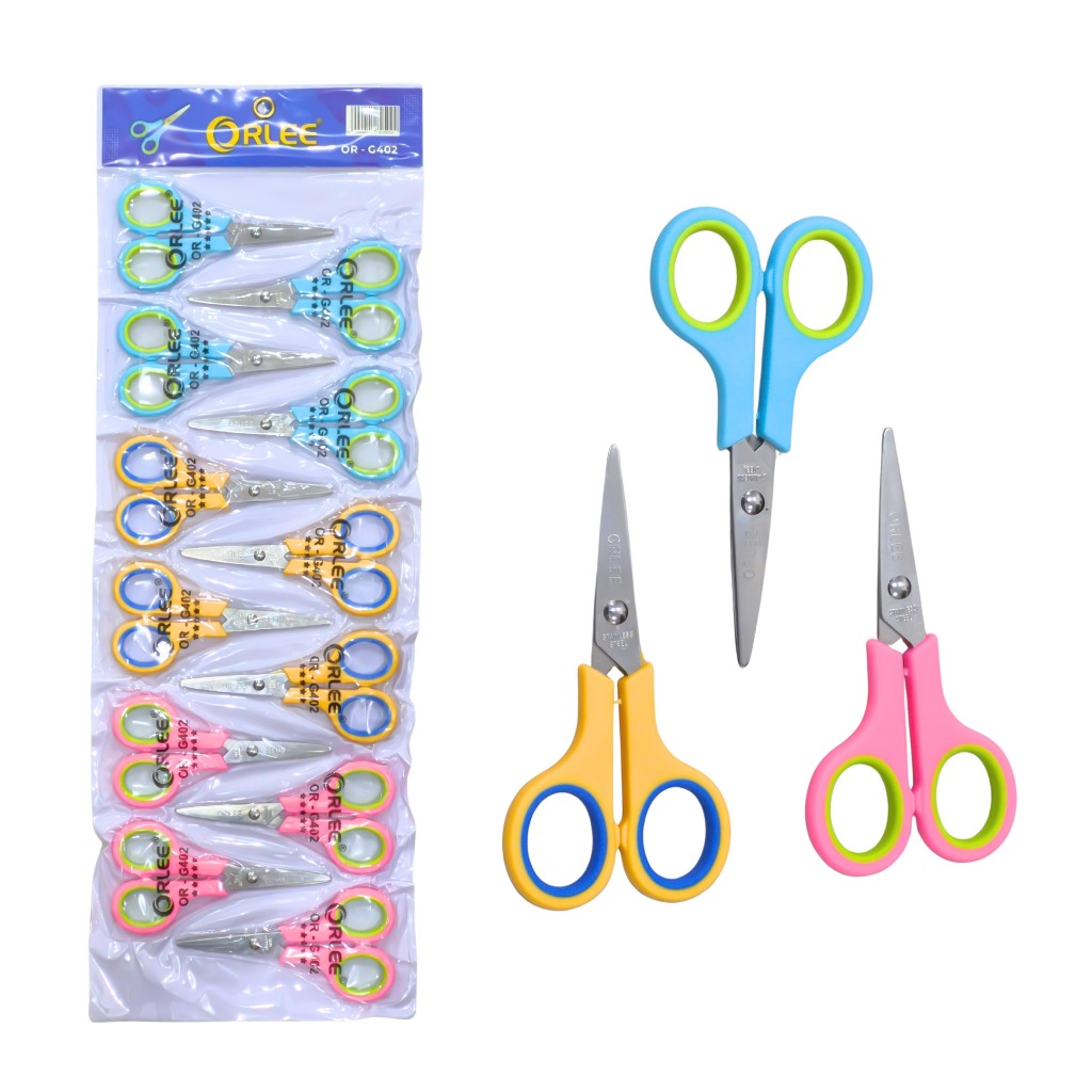 Jual 1 LSN / 12 Pcs Gunting ORLEE OR-G402 Renteng 12cm | Shopee Indonesia
