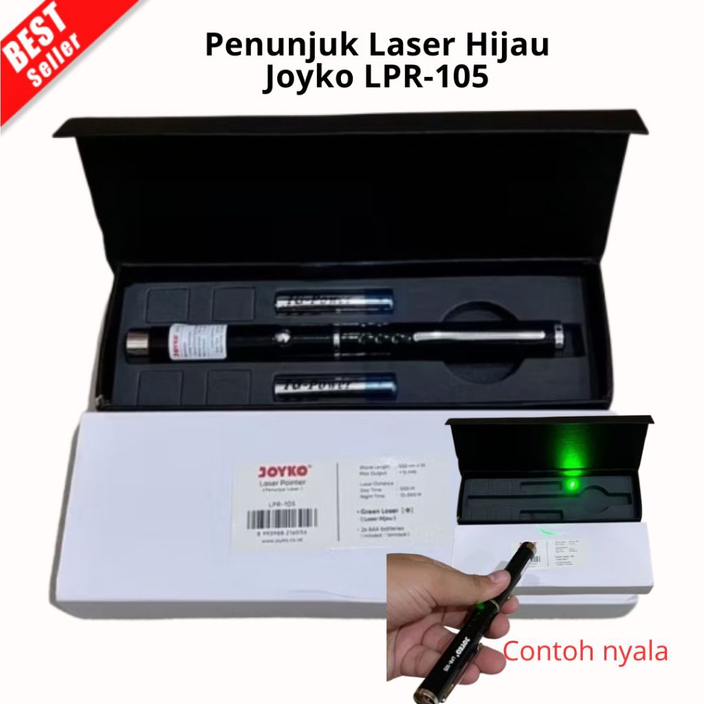 Jual Green Laser Pointer Senter Hijau Penunjuk Laser Hijau Joyko LPR ...