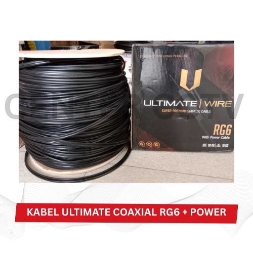 Jual COAXIAL CABLE - KABEL ULTIMATE COAXIAL CCTV RG6 + POWER | Shopee ...