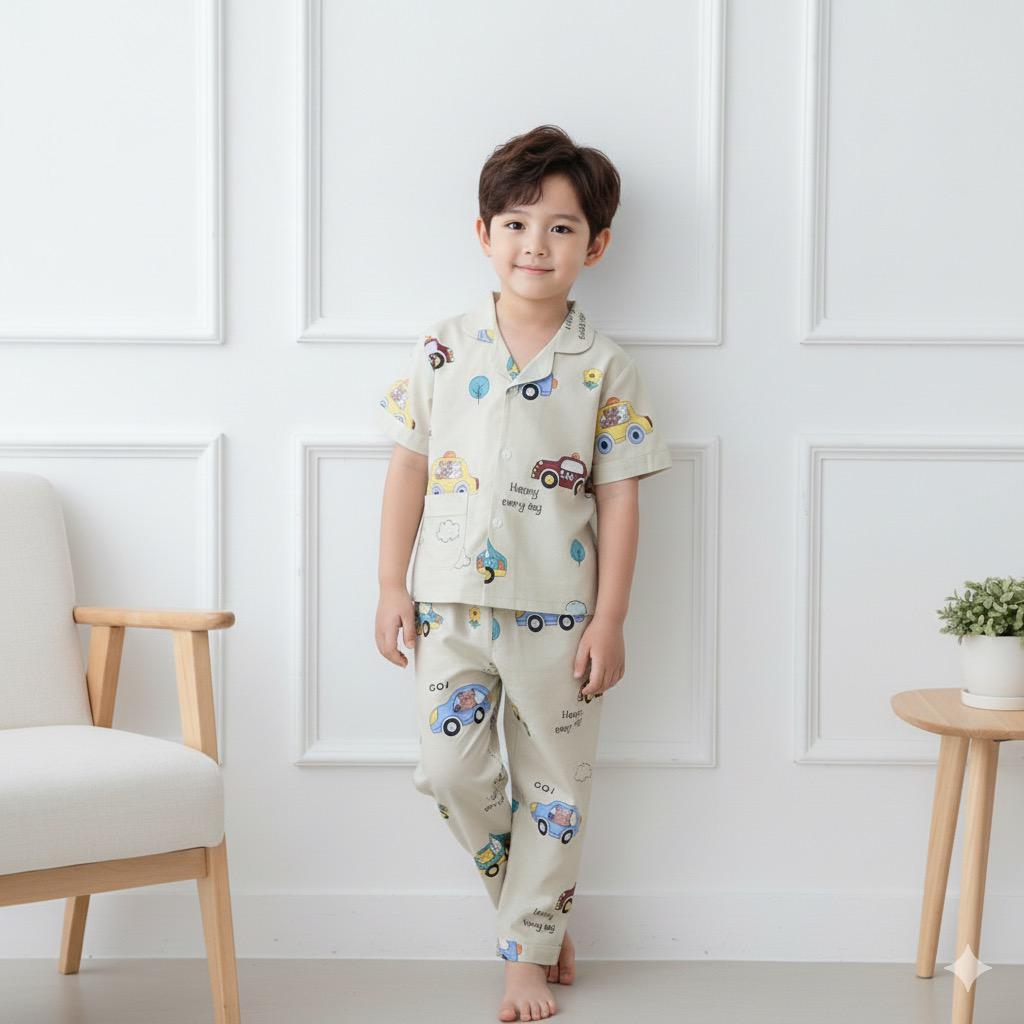 Jual Piyama Anak Premium Untuk Usia 1-10 Tahun Bahan Adem Variasi Kerah ...