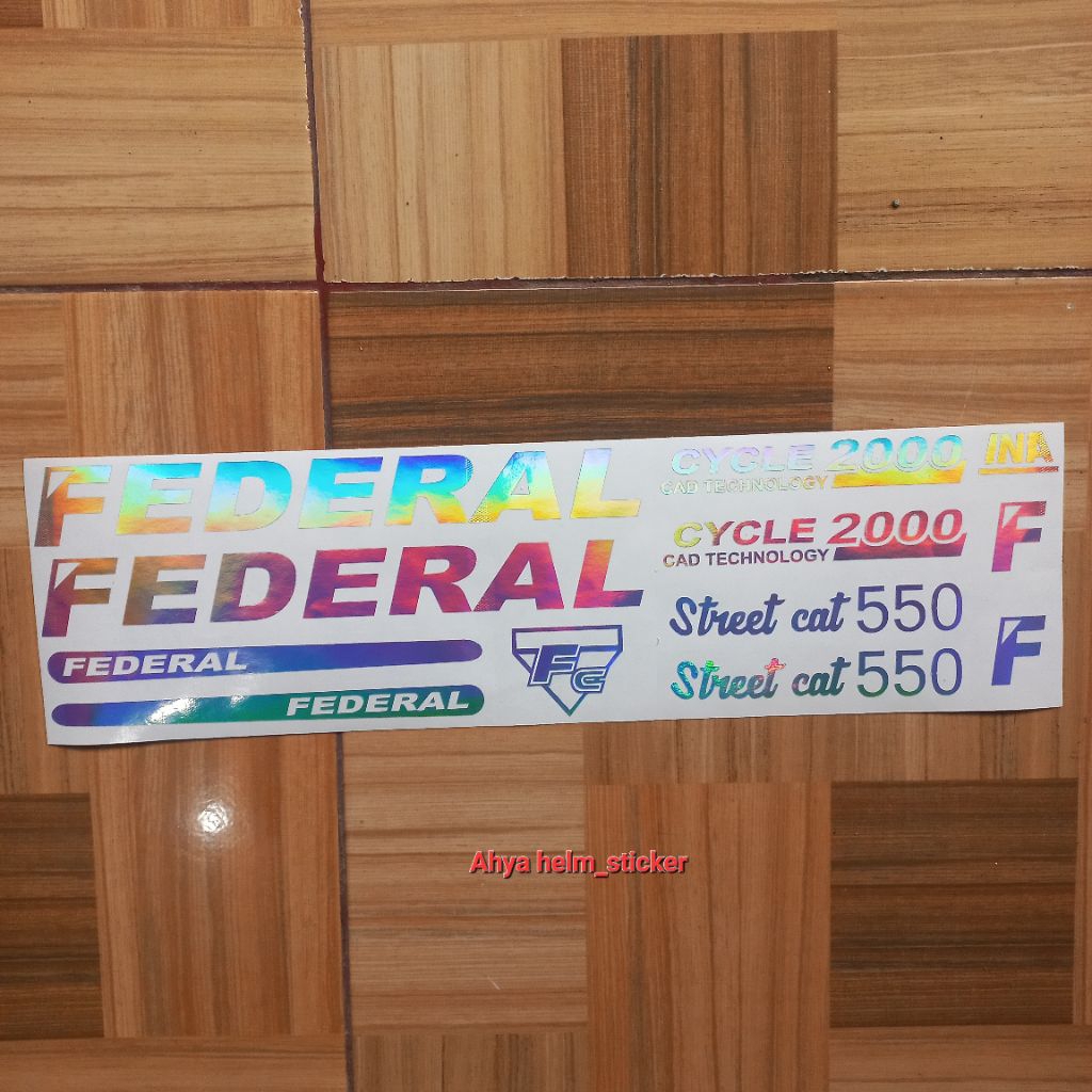 Jual Sticker stiker sepeda FEDERAL street cat 550 cutting | Shopee ...