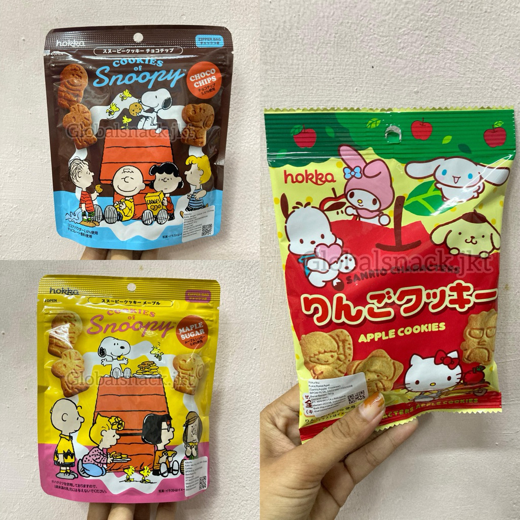 Jual HOKURIKU SNOPY MAPLE SYRUP COOKIES/CHOCOLATE CHIP COOKIES / SANRIO ...