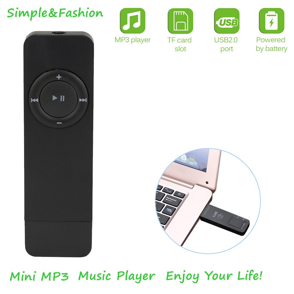 Jual TaffSTUDIO MP3 Player Portable Mini USB 2.0 TF Card 80 mA - IRS9 ...