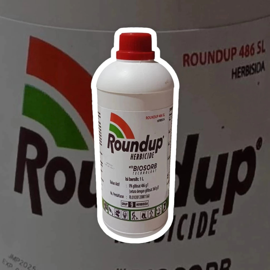 Jual [ ORIGINAL ] ROUNDUP 486 SL 1 LITER Pembasmi Rumput Ampuh Pembasmi ...