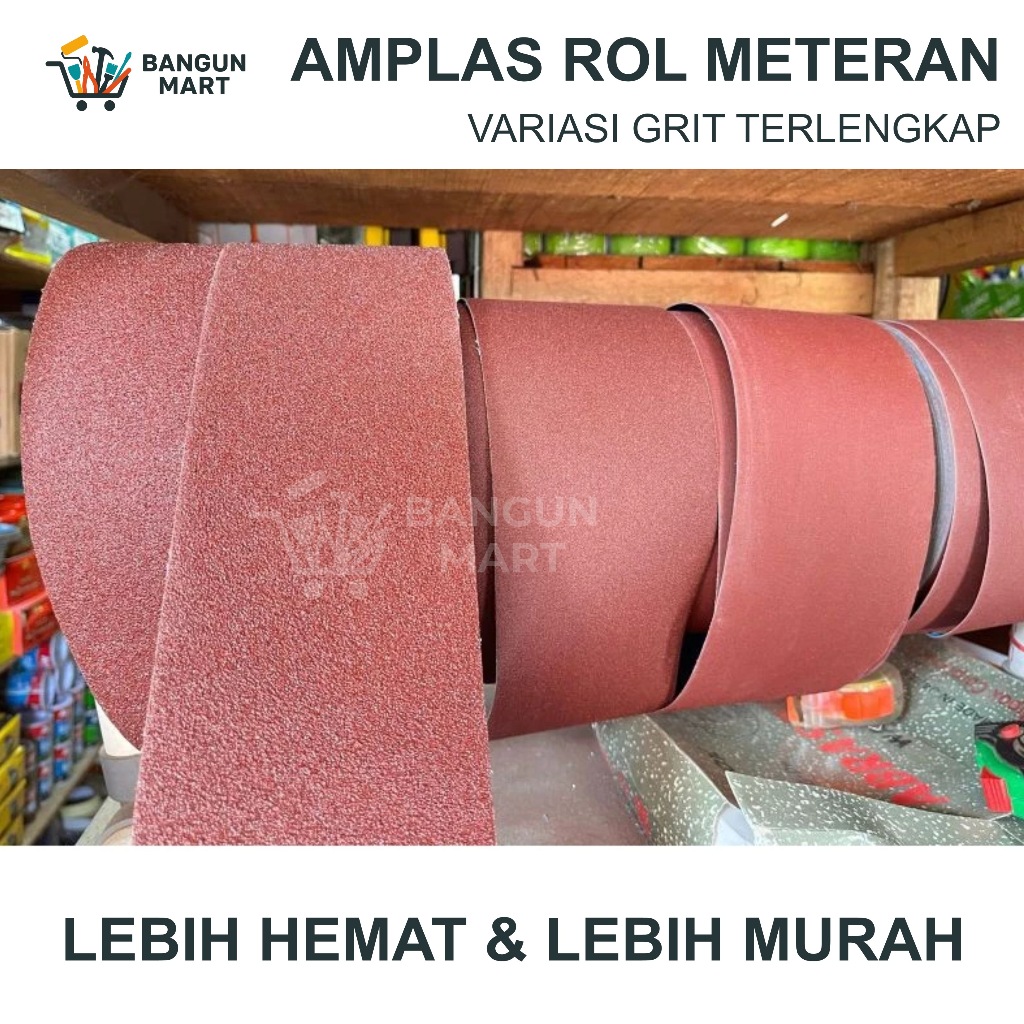 Jual AMPLAS METERAN PALING MURAH JENIS KAIN LENTUR / KERTAS GOSOK ...