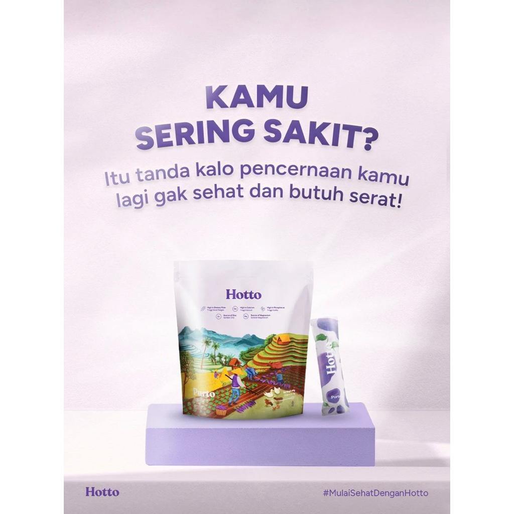 Jual hotto PURTO Multigrain with Puprle Potato 1 pouch (16 sachet ...