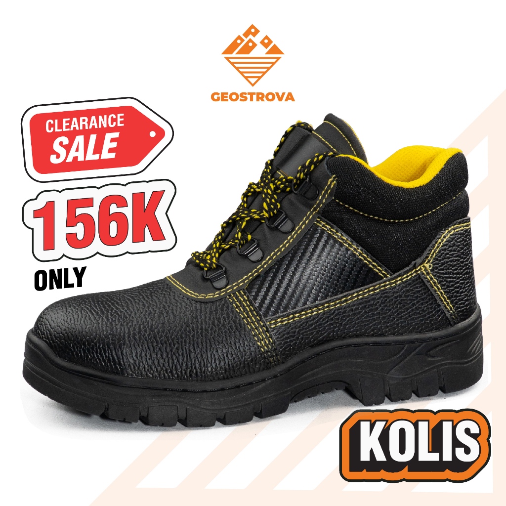 Jual Sepatu Safety Pria Wanita Ujung Besi Slip Puncture Resist Awet ...