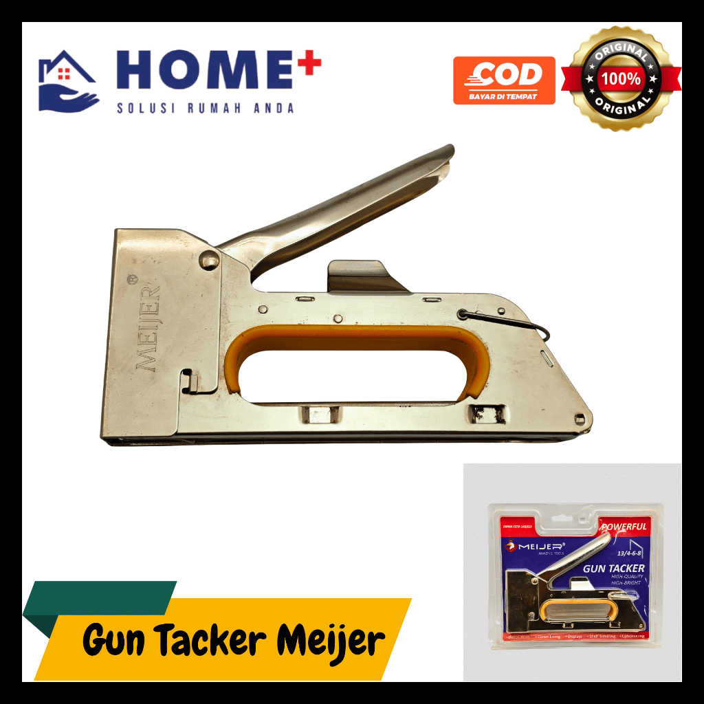 Jual Staple Gun Tacker MEIJER 4-8MM Stapler Staples Alat Staples Tembak ...