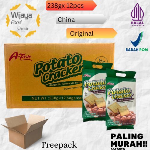 Jual A-Taste Potato Cracker Original / Ataste Biskuit kentang Original ...