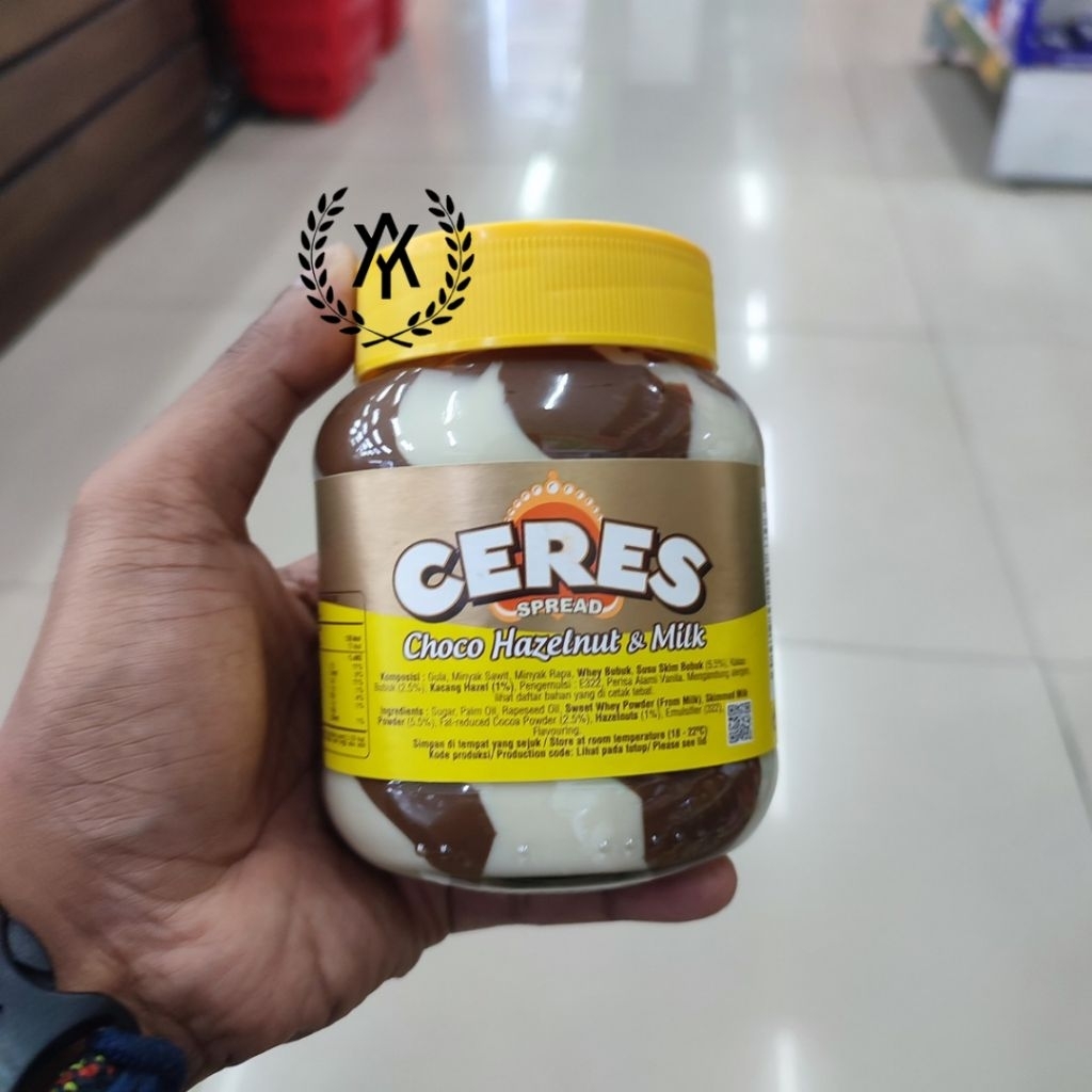 Jual Ceres Spread Choco Hazelnut & Milk Duo 350g Selai Roti Cokelat ...
