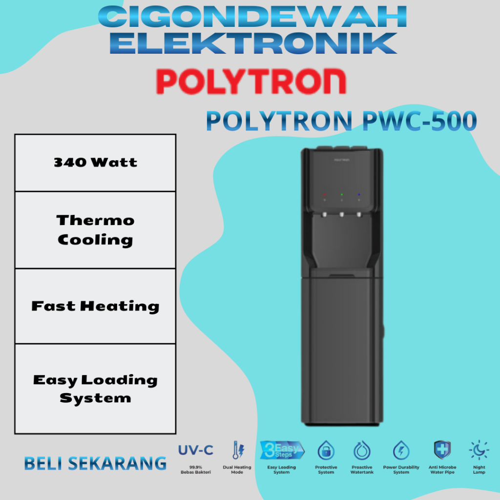 Jual DISPENSER POLYTRON PWC-500x | Shopee Indonesia