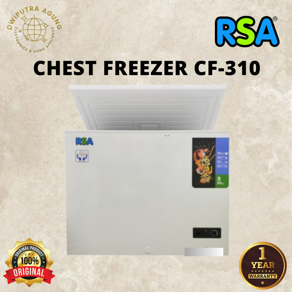 Jual CHEST FREEZER RSA CF-310 / CF 310 FREEZER BOX | Shopee Indonesia