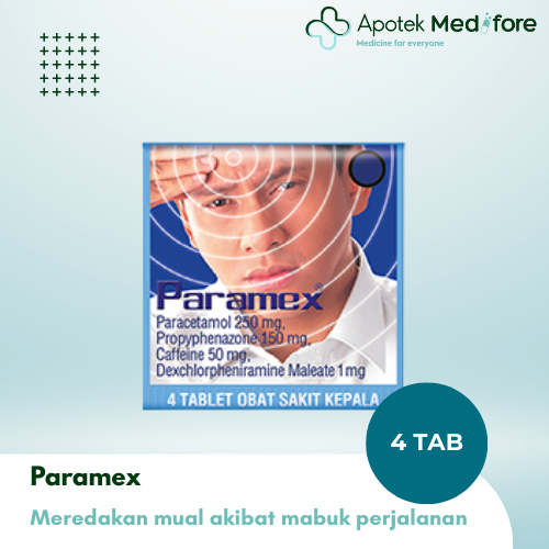 Jual PARAMEX TAB 1 Strip Isi 4 Tablet | Shopee Indonesia