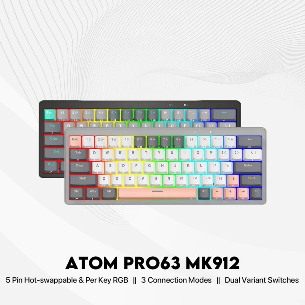 Jual Fantech ATOM PRO63 Wireless Keyboard Gaming Mechanical Bluetooth ...