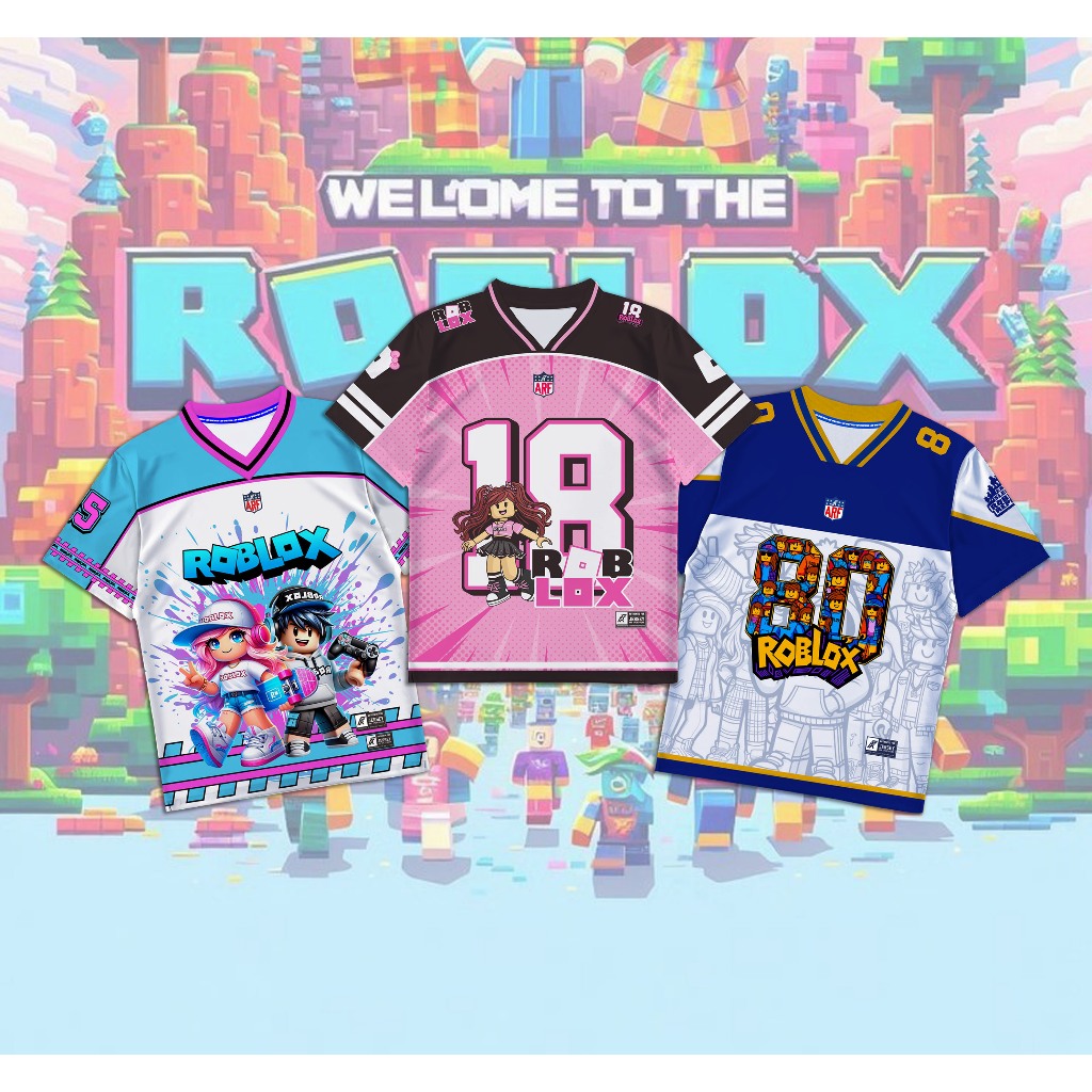 Jual Jersey Dewasa & Anak Rugby Karakter Roblox Kartun Roblox Hockey ...