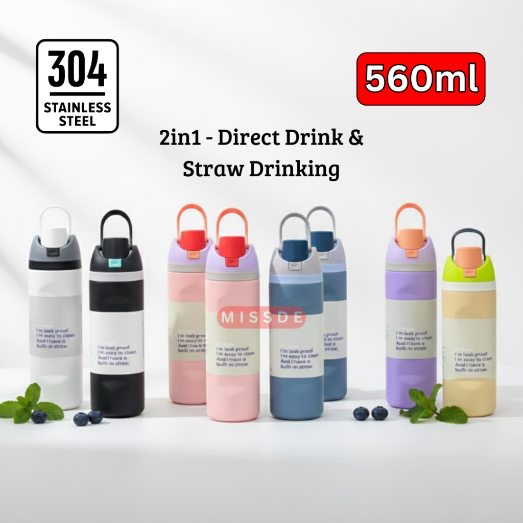 Jual Freesip Stainless Steel Water Bottle 560ml - 710ml / Tumbler Botol ...