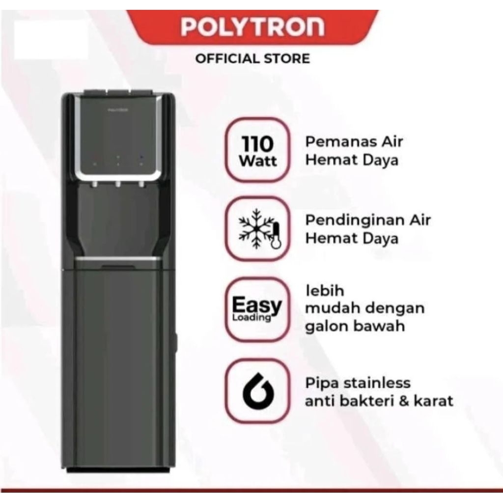 Jual DISPENSER POLYTRON GALON BAWAH PWC 615 | Shopee Indonesia